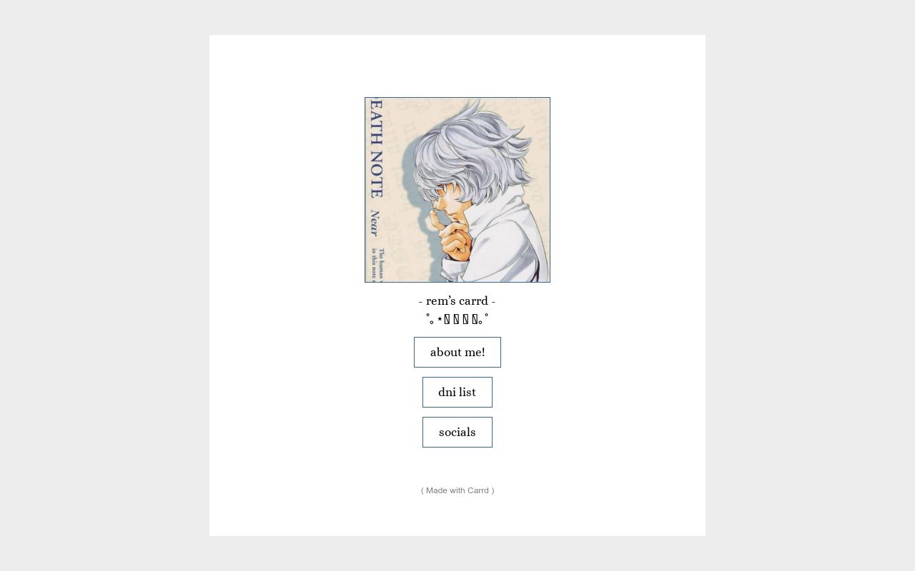 rem’s carrd
